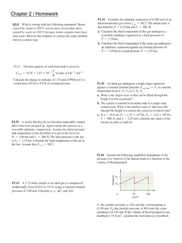 Chapter 2 Homework Guide | PDF