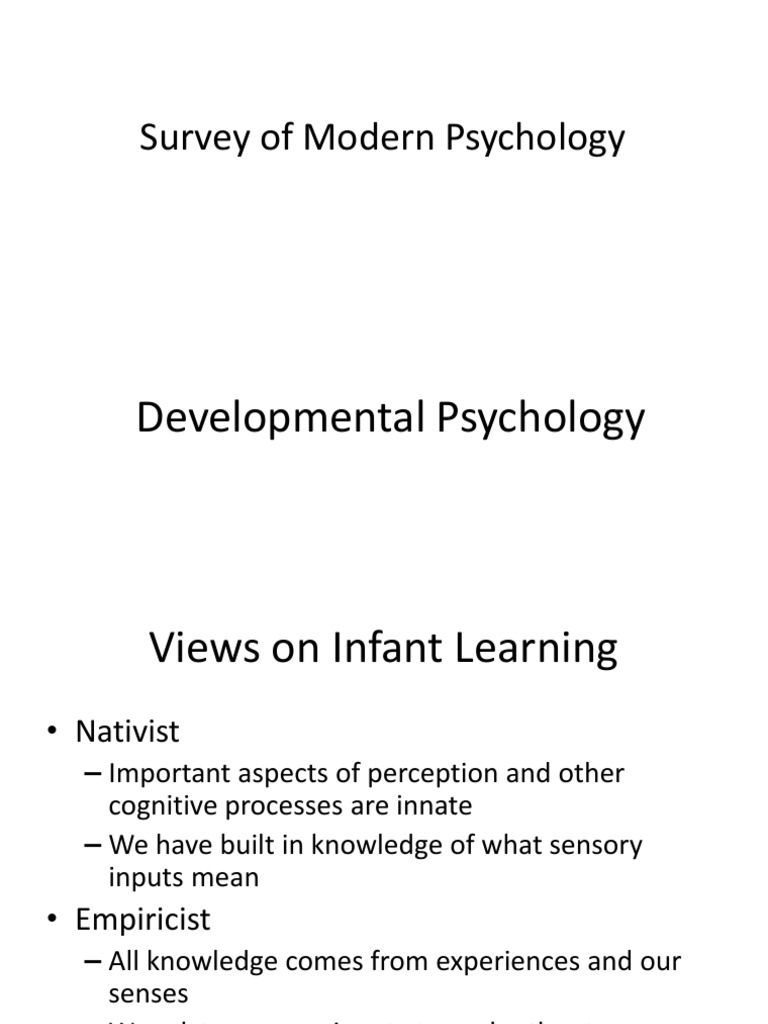 Developmental Psychology | PDF | Attachment Theory | Developmental ...