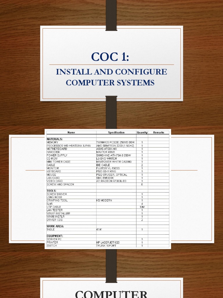NC II Computer Systems Setup Guide | PDF