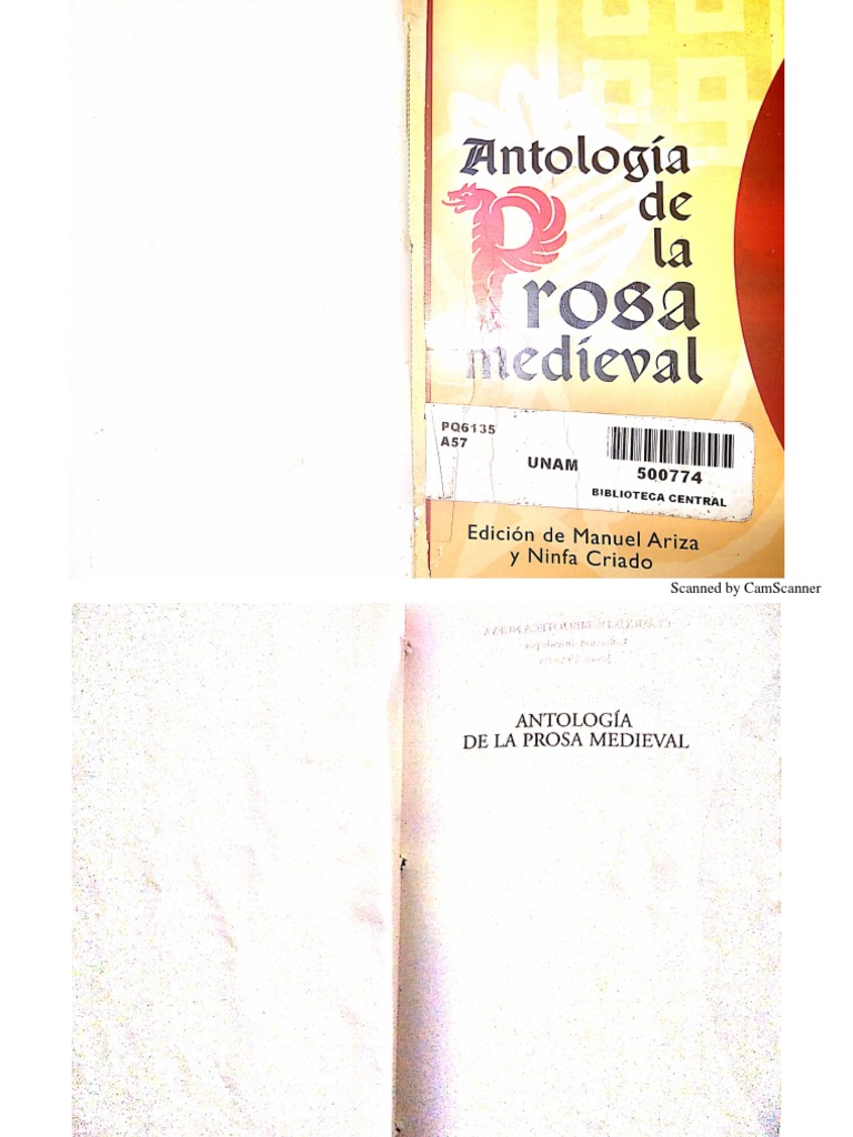 Manuel Ariza Viguera - Antología de La Prosa Medieval | PDF