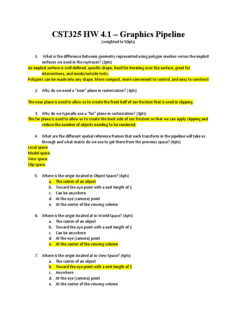 HW 4 | PDF | Shader | Computer Graphics