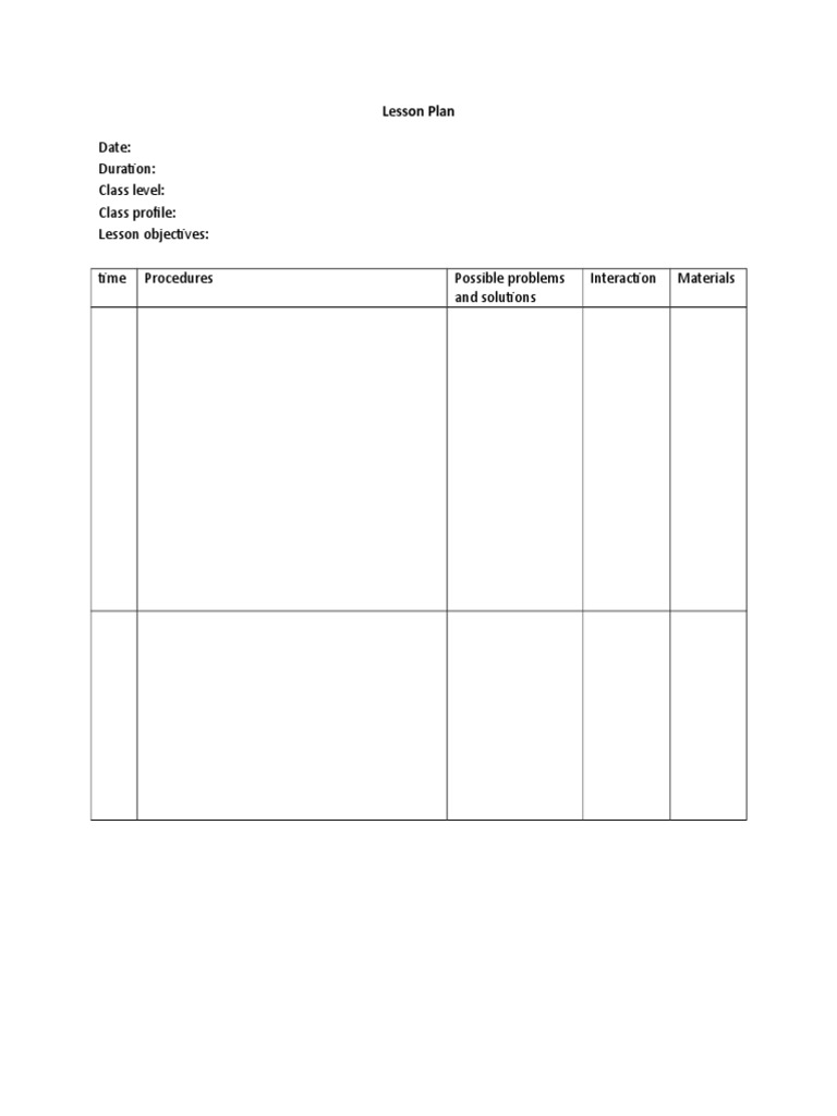 Lesson Plan Template for Educators | PDF | Art