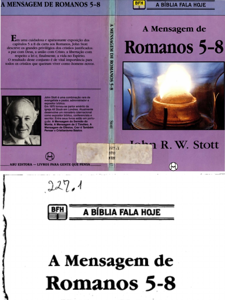 A Mensagem de Romanos 5-8 PDF | Download grátis PDF | Justificação ...