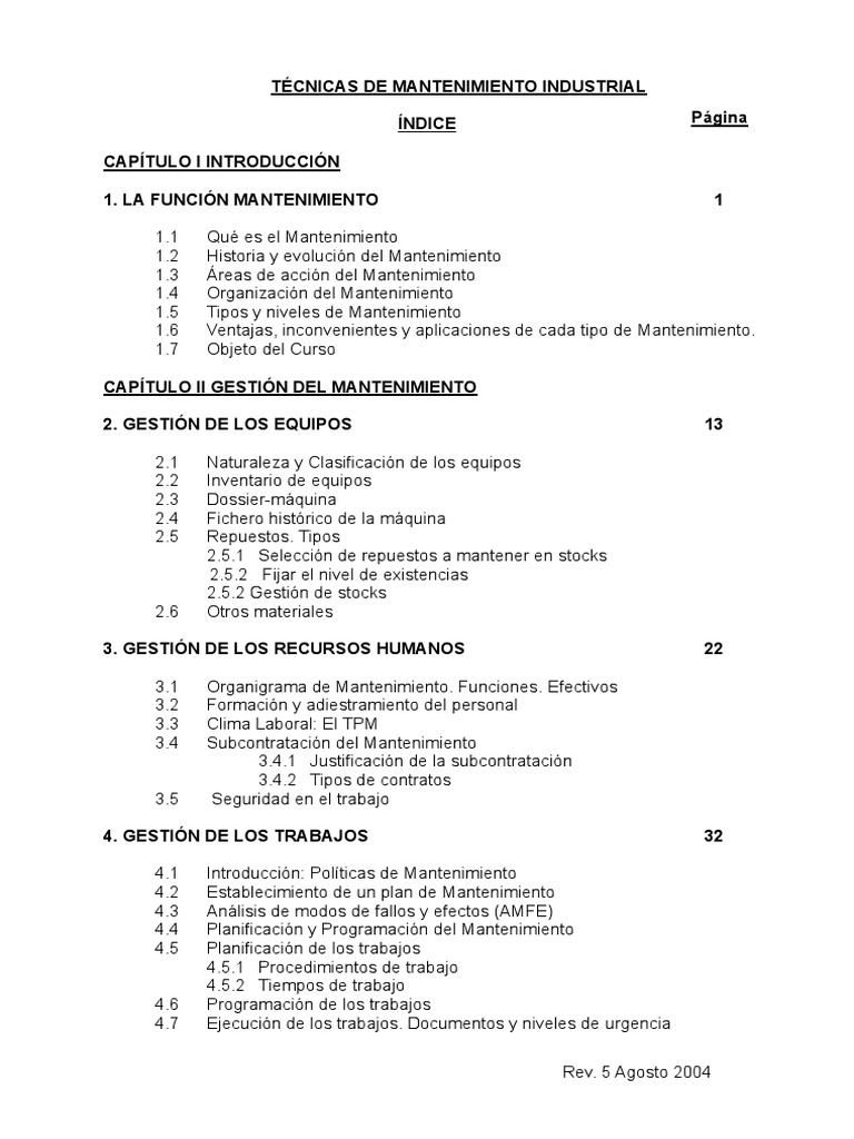 LIBRO Juan Diaz Navarro Tecnicas de Mantenimiento Industrial Word | PDF | Ingeniería de ...