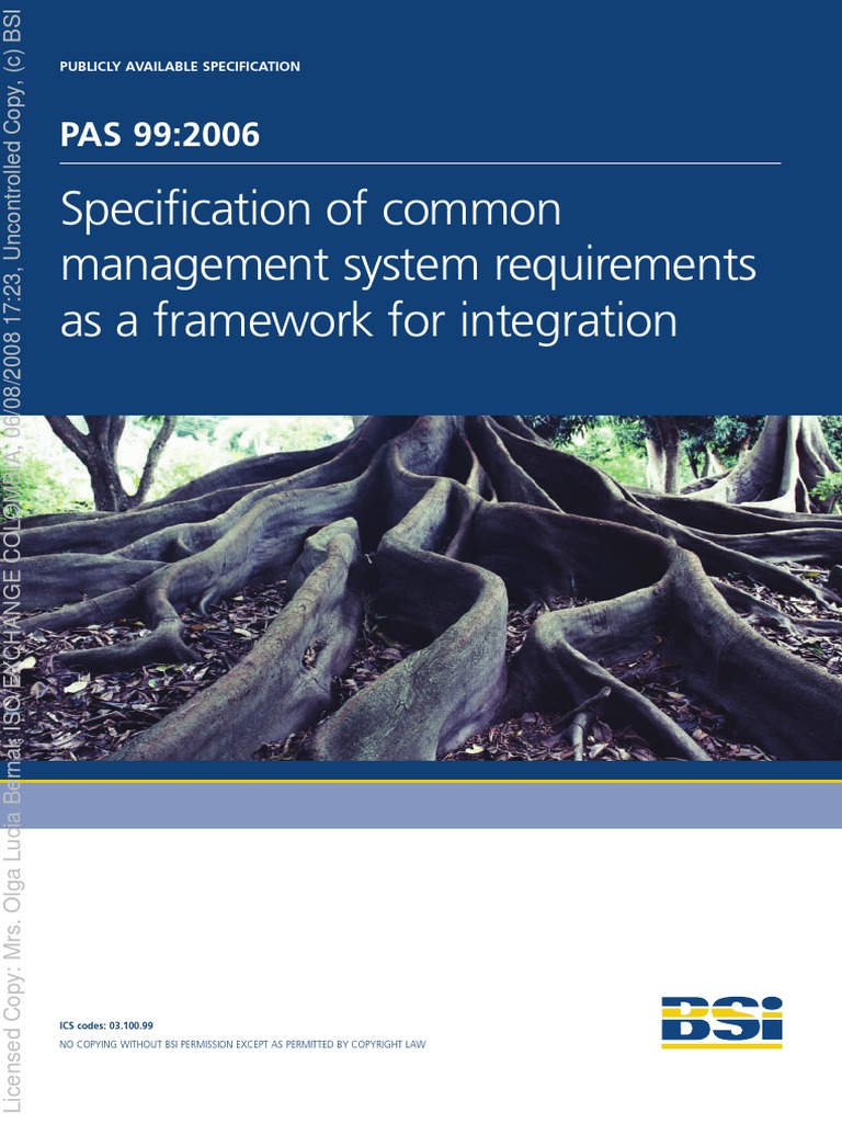 Specification of Common Management System Requirements As A Framework ...