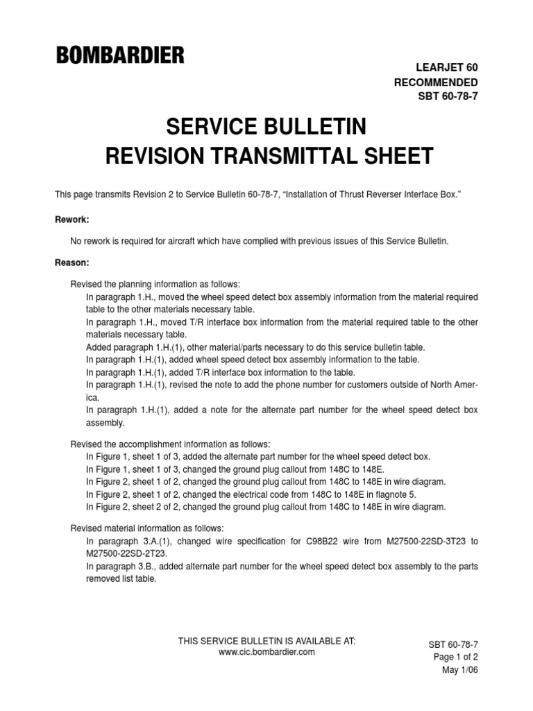 SB60 78 7 PDF | PDF | Rivet | Airplane