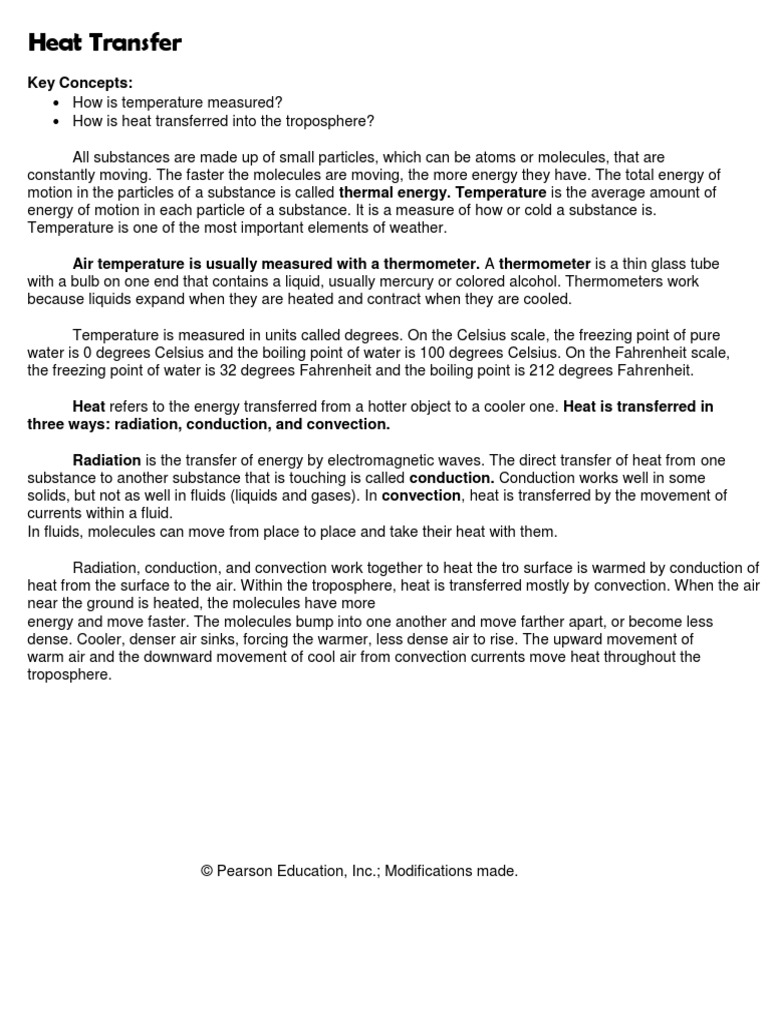 Heat Transfer Worksheet | PDF | Heat Transfer | Thermal Conduction