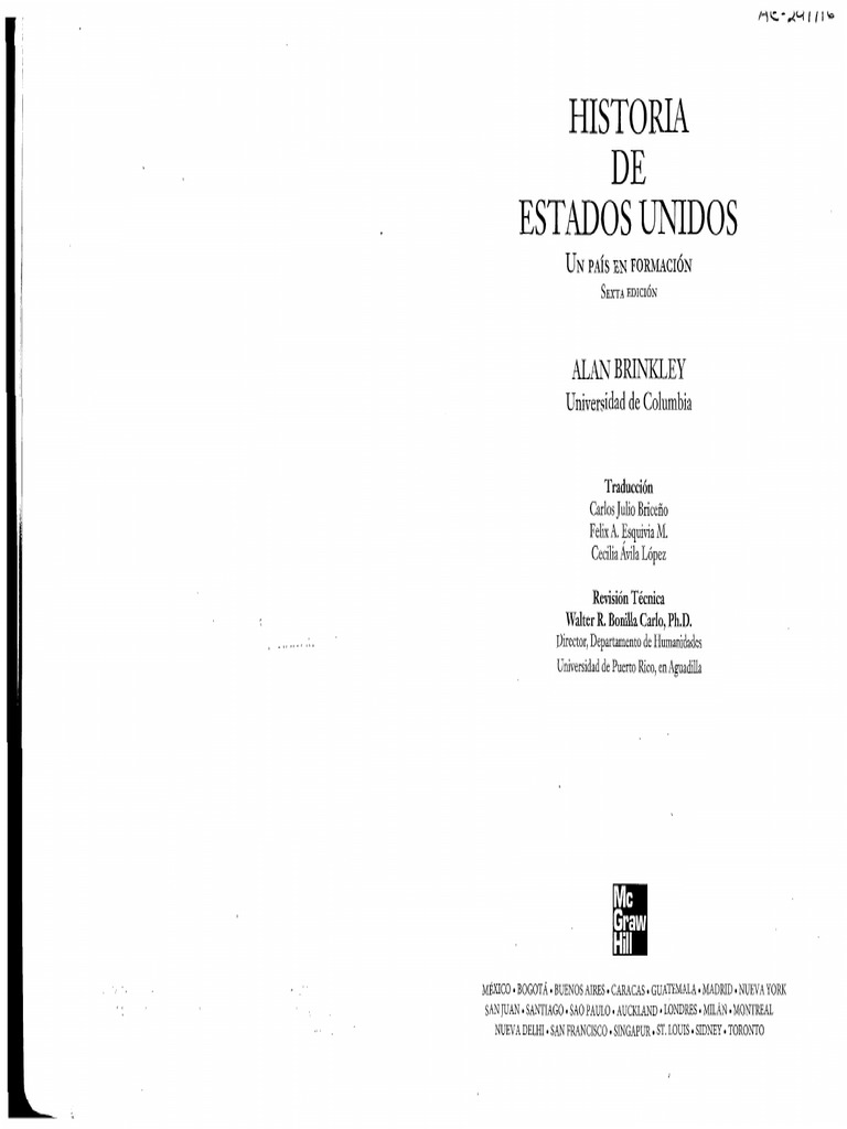 Historia de Estados Unidos S. XX (Alan Brinkley) | PDF