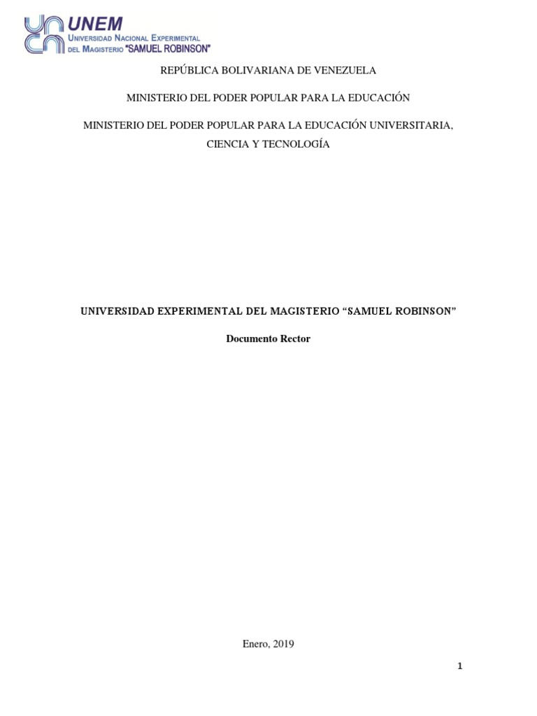UNEM | PDF | Venezuela | Maestros