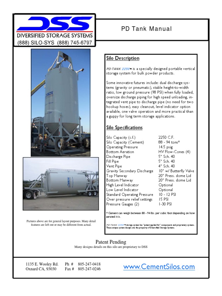 DSS PD Tank-Manual | PDF | Valve | Gas Technologies