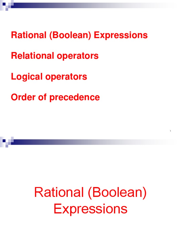 Guide to Boolean Logic and Relational Operators | PDF | Boolean Data ...