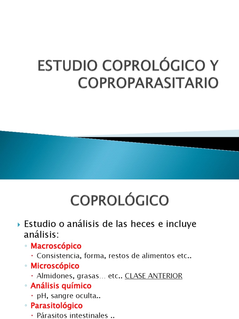 Practica3 COPROLOGIA | PDF | Heces | Digestión