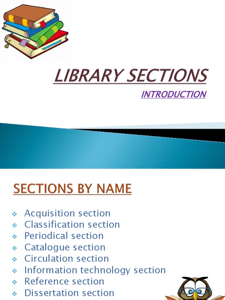 Library Sections | PDF