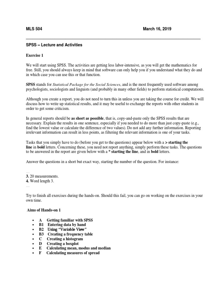 Spss | Download Free PDF | Student's T Test | Statistical Hypothesis ...