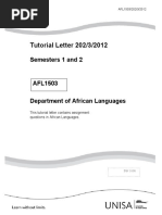 Zul1507 Assi1 | PDF | Languages Of Africa | Linguistics