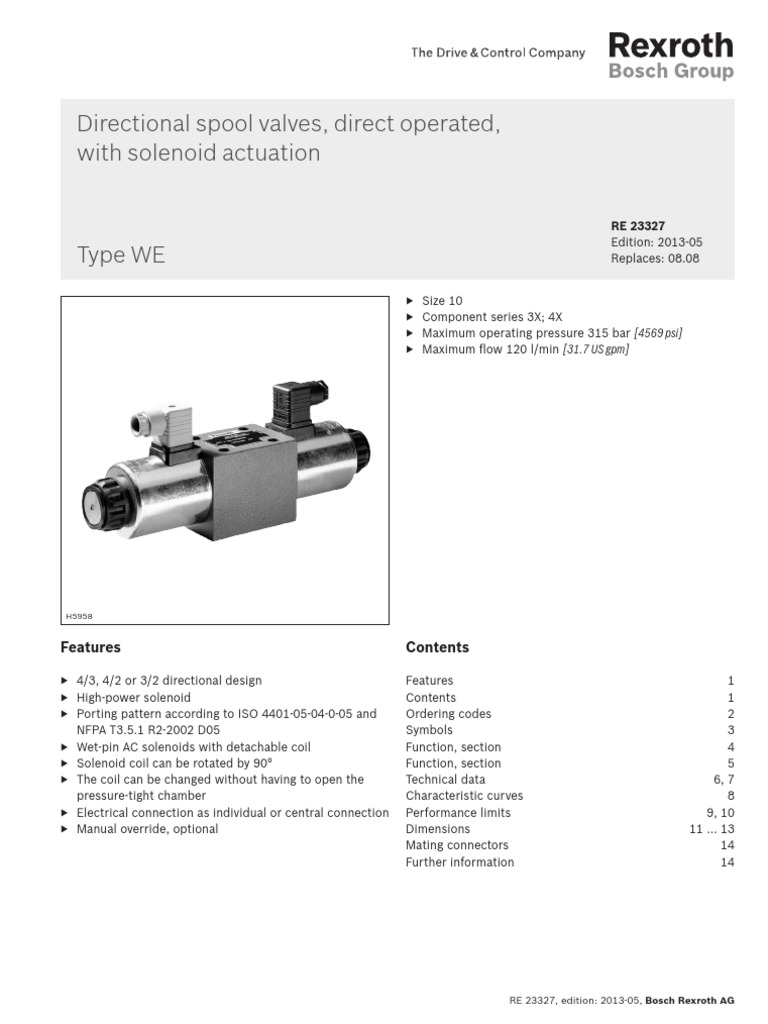 Re 23327 | PDF | Valve | Inductor