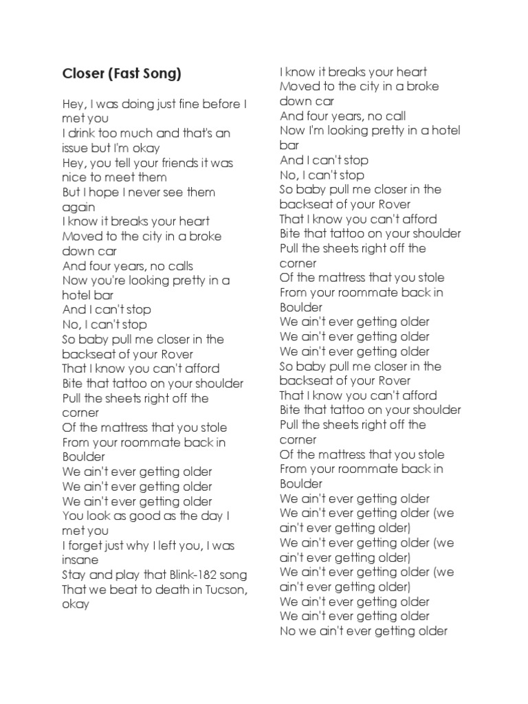 Fast Song | PDF | Leisure