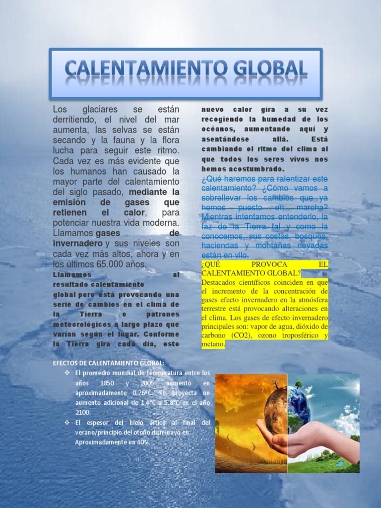 Causas y efectos del calentamiento global | PDF | Calentamiento global ...