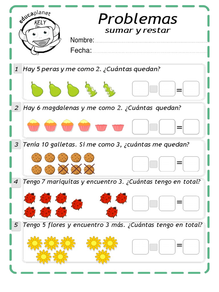 Guía Matematica Suma y Restas 1 | PDF