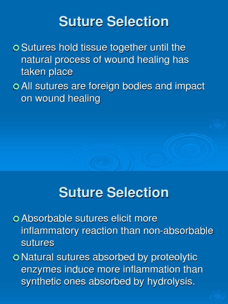 Sutures | PDF | Surgical Suture | Surgery