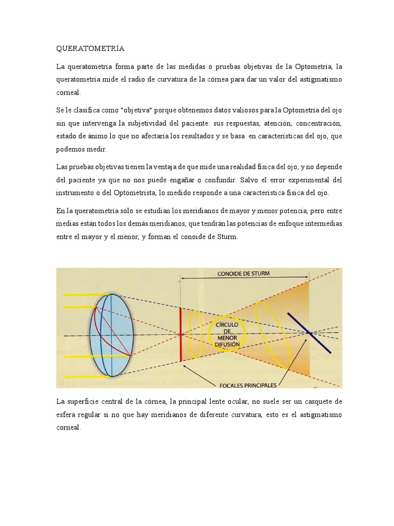 QUERATOMETRÍA | PDF | Córnea | Ojo