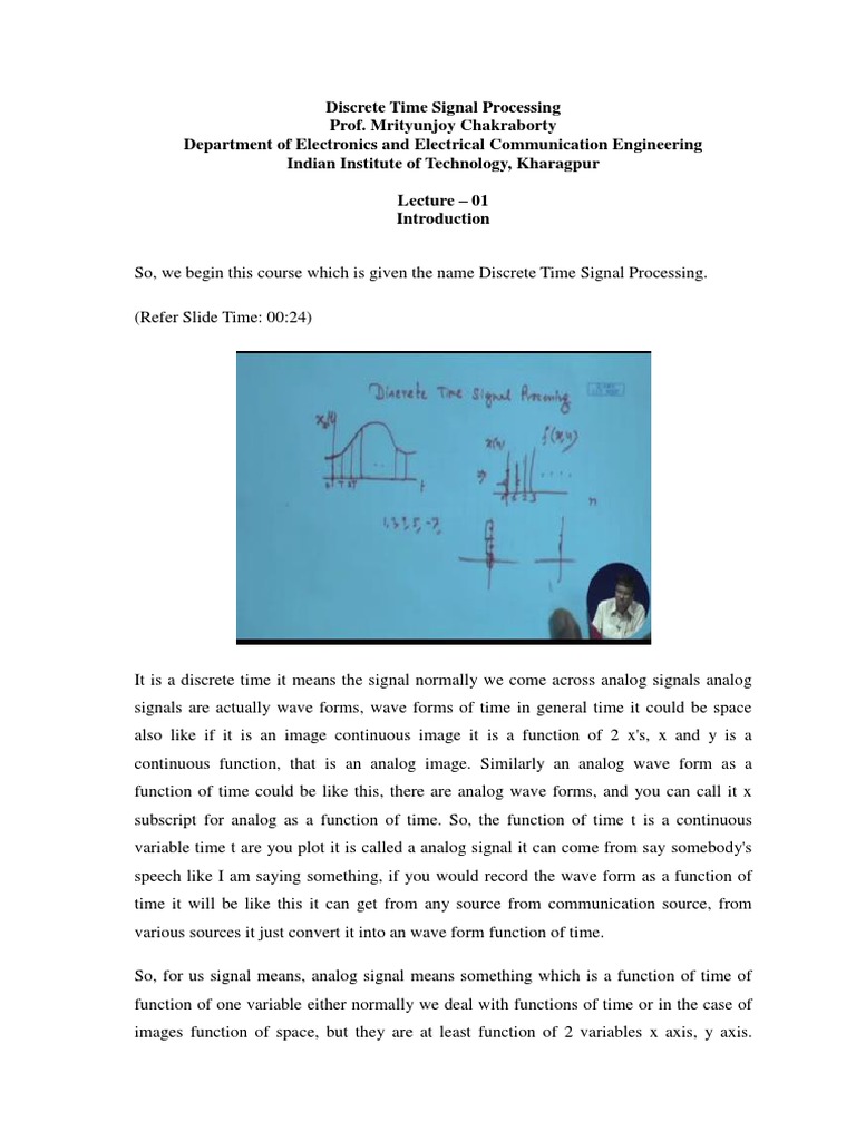 My | PDF | Discrete Time And Continuous Time | Digital Signal Processing