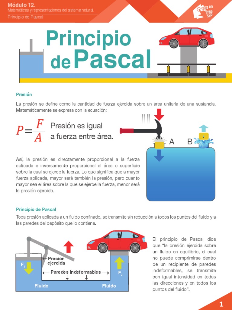 04 - Principio de Pascal | PDF | Presión | Fuerza