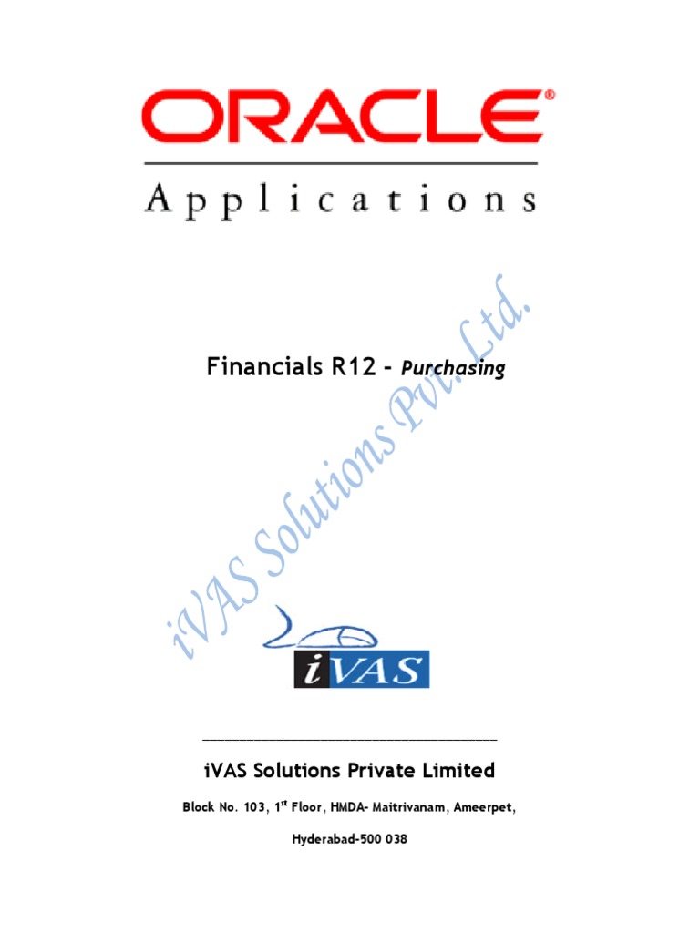 Configuring Oracle Purchasing Roles, Settings, and Processes | PDF