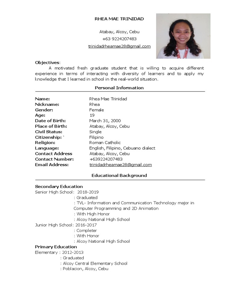 Final Resume | PDF | Behavior Modification | Cognition