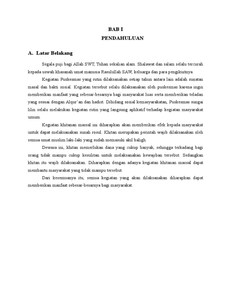 Proposal Khitan | PDF