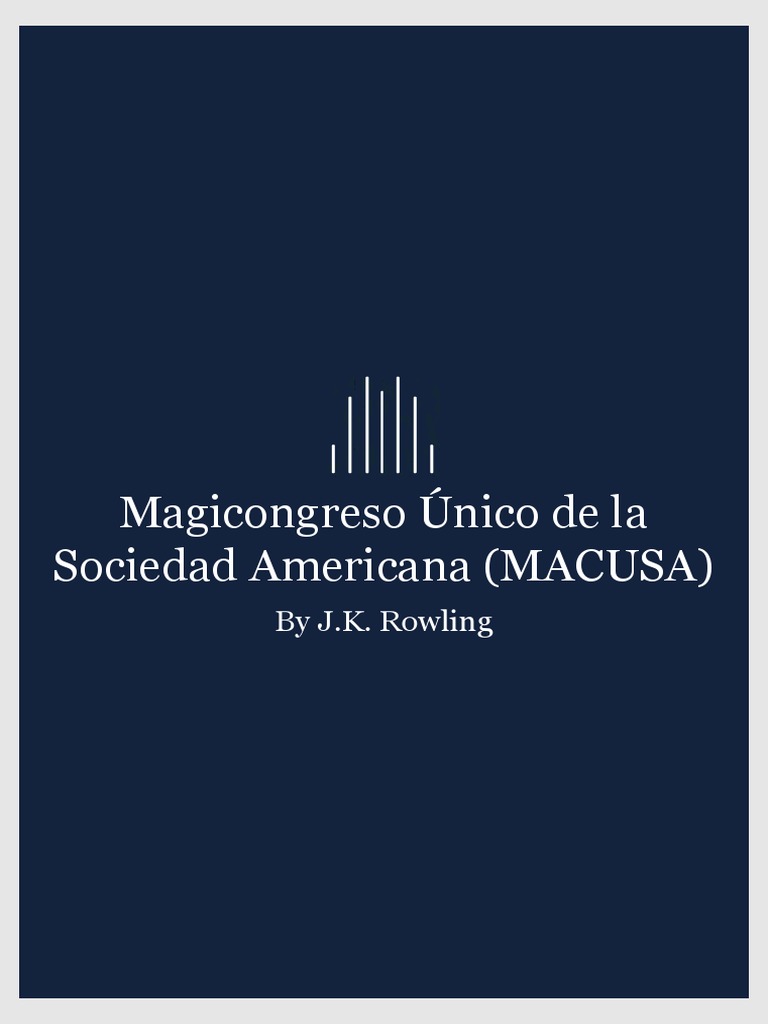 MACUSA | PDF | Brujería | Magia (Paranormal)