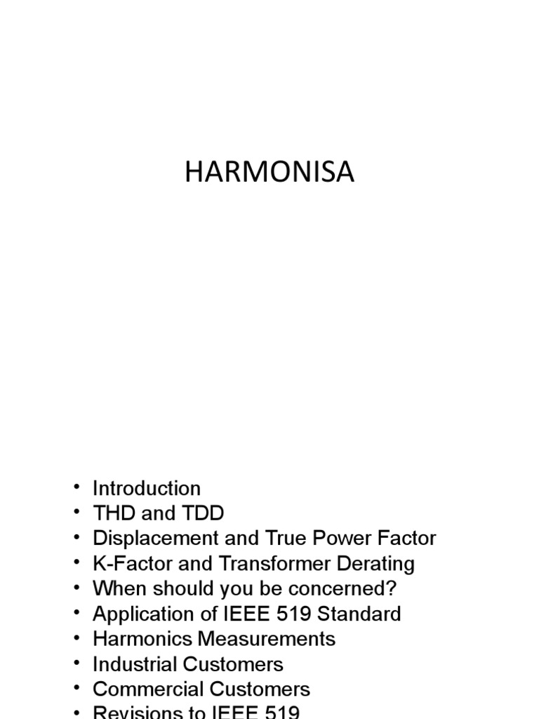 Harmonics in Power System | PDF | Transformer | Rectifier