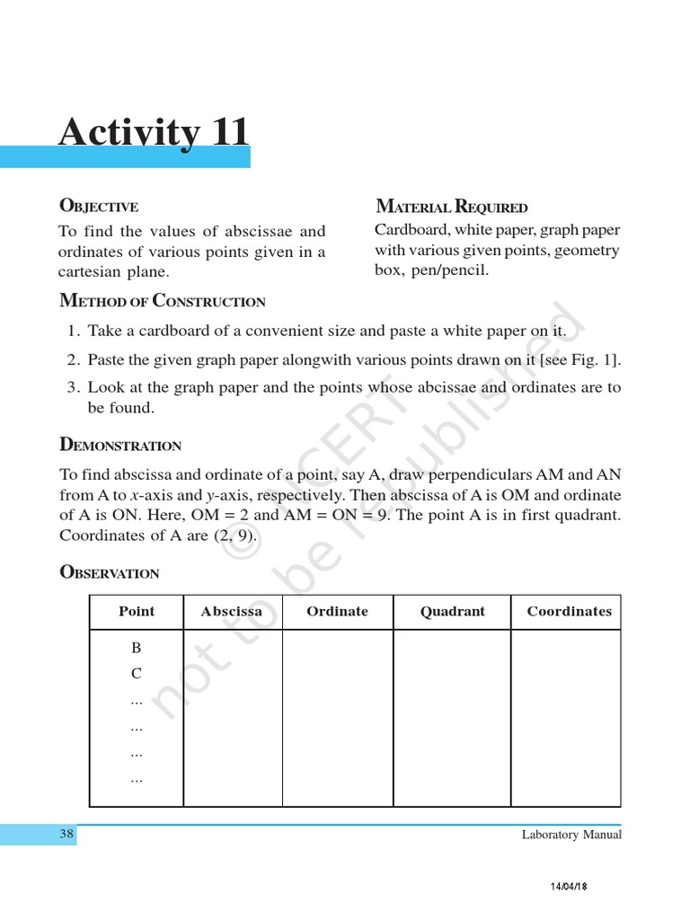CBSE Maths Projects Manual - Class 9-10 - Module 2 | PDF | Cartesian ...