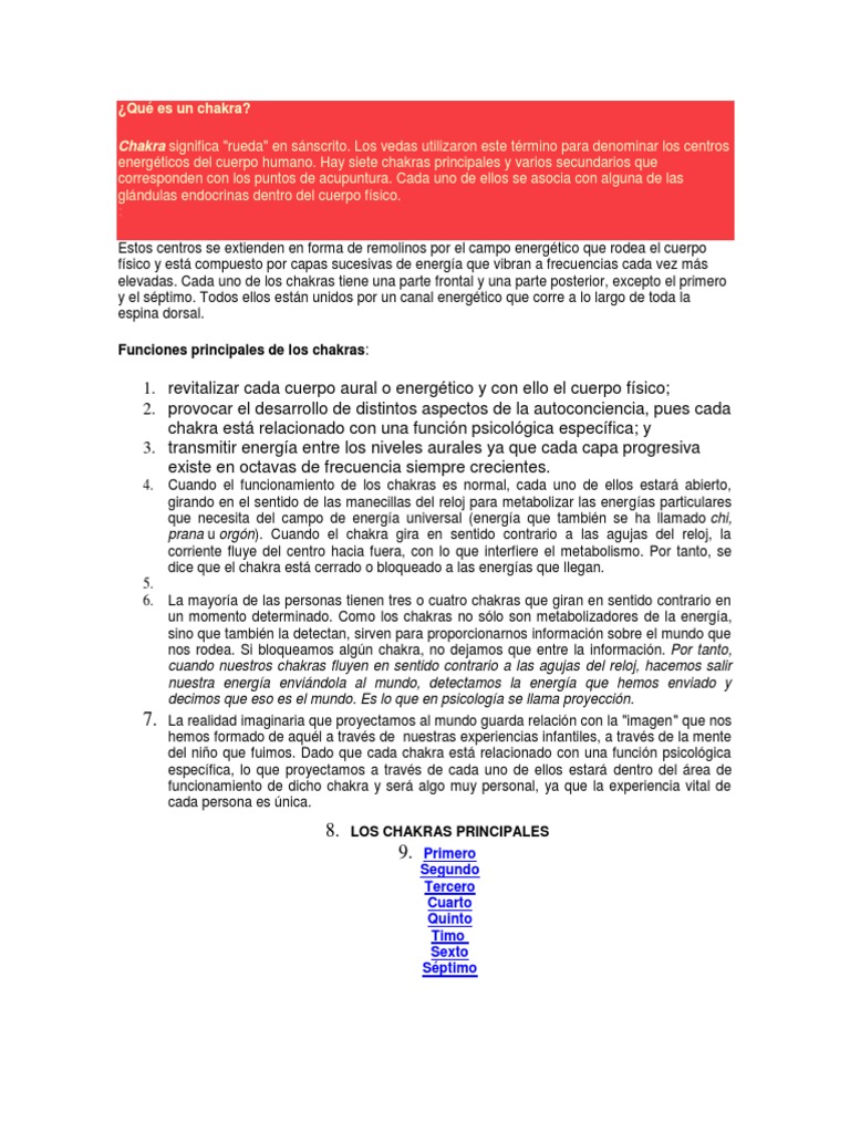 Cómo Entender Los Chakras | PDF | Tiroides | Timo