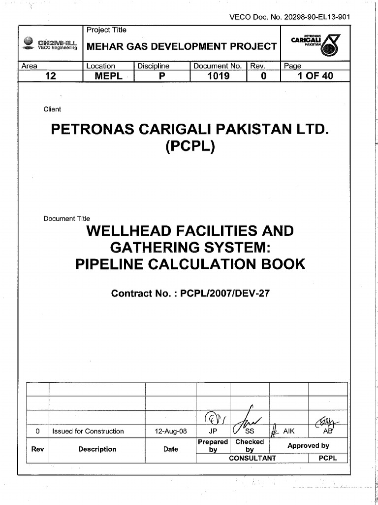 12 MEPL P 1019 0 (Pipeline Calculation Book) | PDF | Pipe (Fluid Conveyance) | Buckling