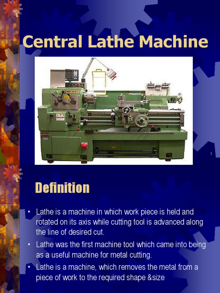 Block Diagram Of Centre Lathe Machine