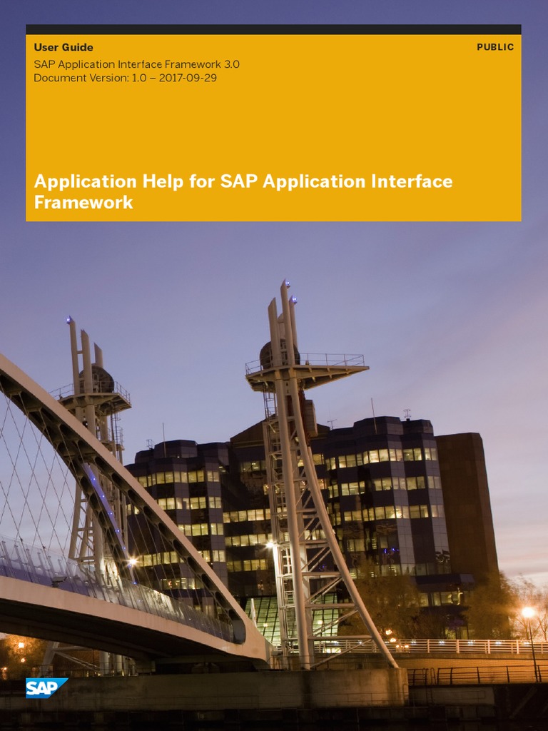 SAP Application Interface Framework 30 en | PDF | Graphical User ...
