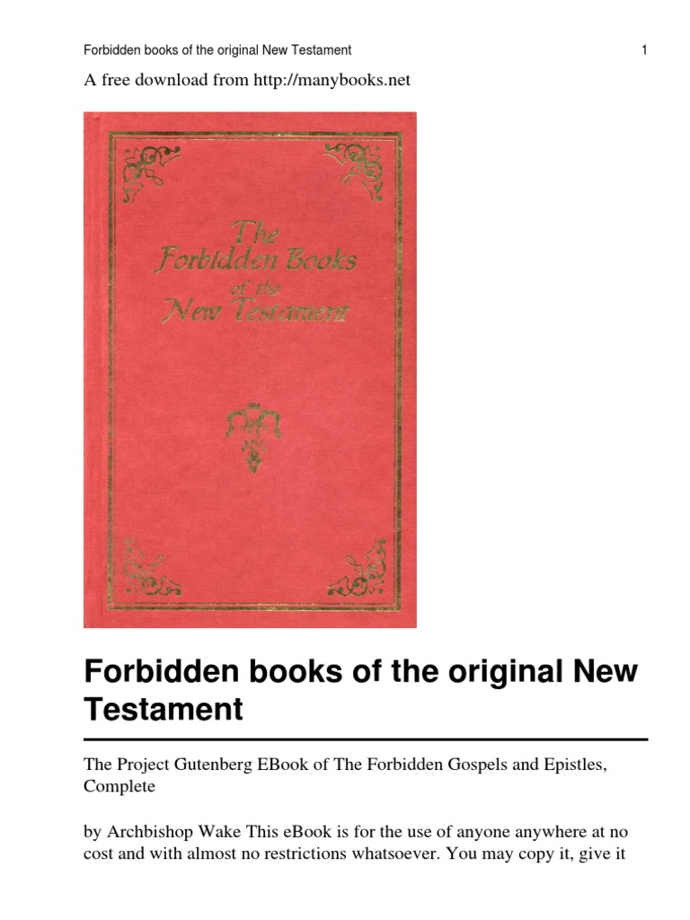 Forbidden Books of The Bible | PDF | Mary, Mother Of Jesus | New Testament