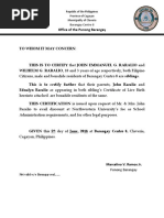 Certificate of Low Income: Hon. Romeo R. Ibo | PDF