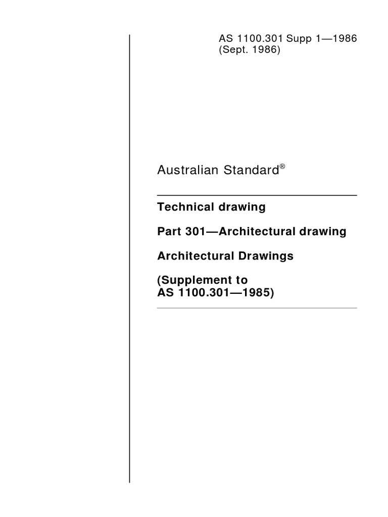 AS 1100 Part 301 Supplement 1 - Architectural Drawings PDF | PDF ...
