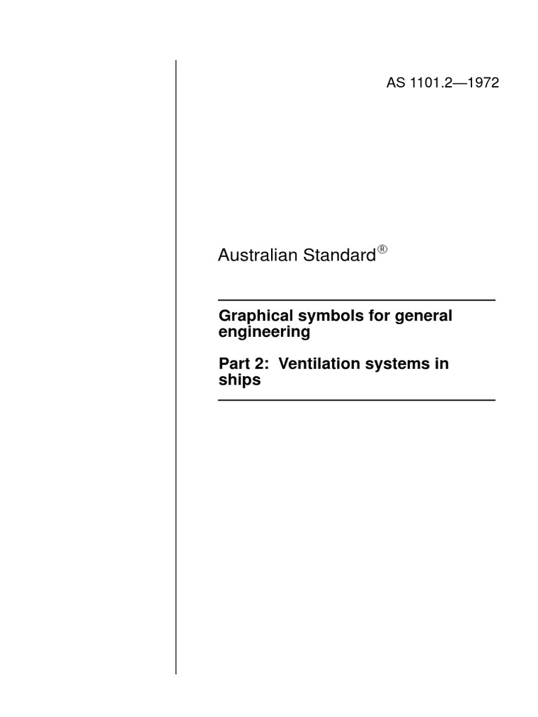 AS 1101-2 Ventilation Symbols in Ships PDF | Download Free PDF | Duct ...