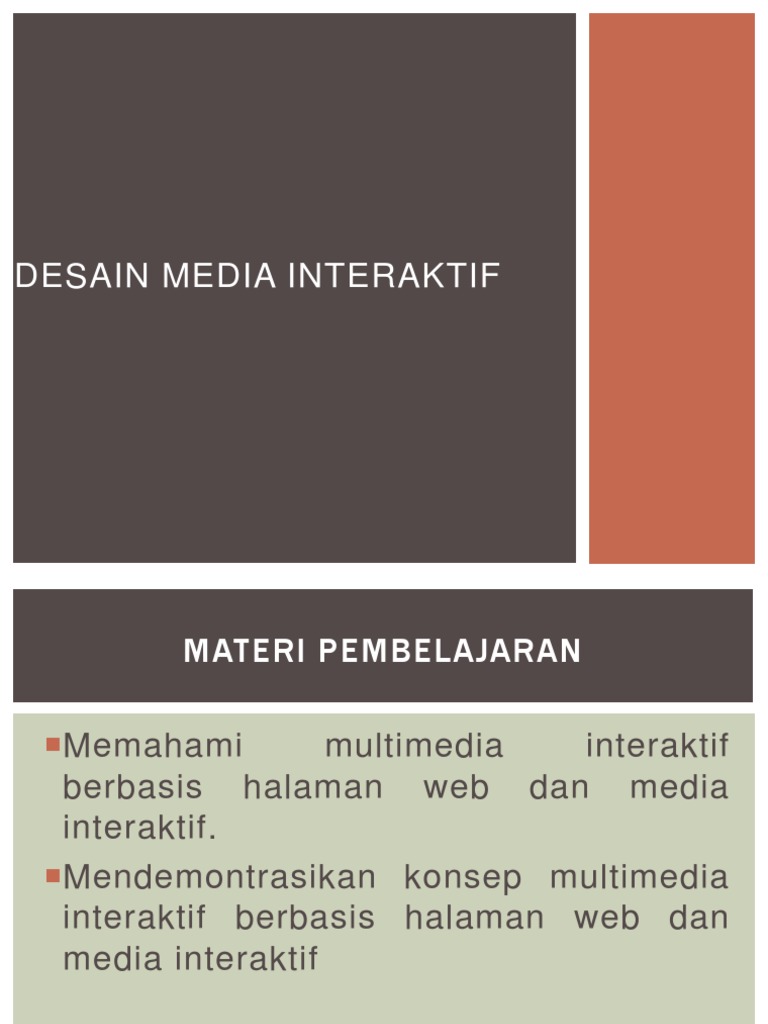 Desain Media Interaktif | PDF