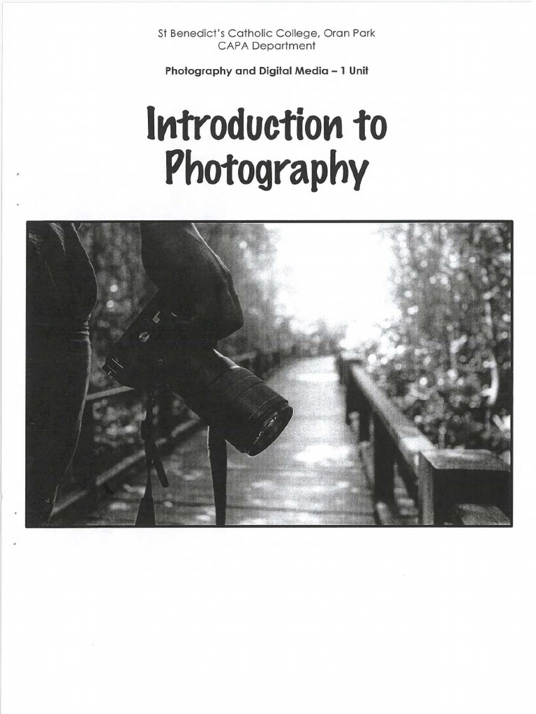 Year 11 Photography Course Outline and Assessment | PDF | Camera ...