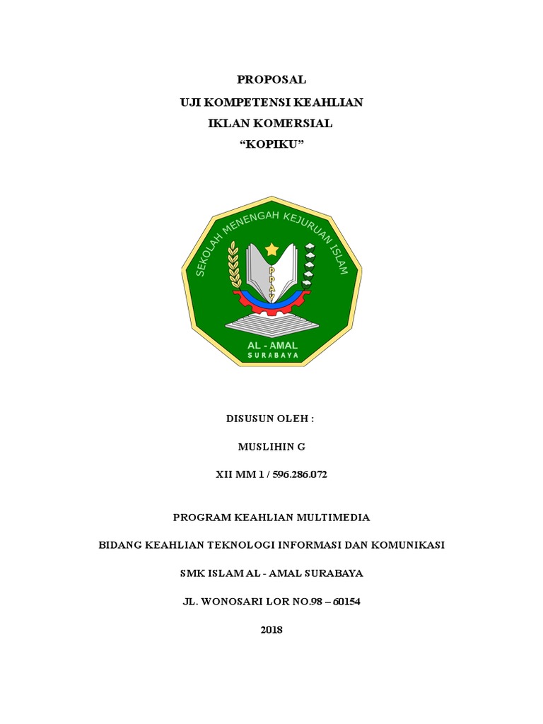 Proposal Iklan Komersial "KOPIKU" | PDF