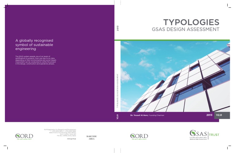 Typologies GSAS Design Assessment v2.0 Cover PDF | PDF