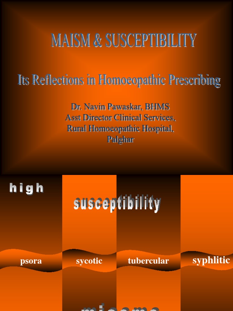 Miasm and Susceptibility 1 | PDF | Ischemia | Homeopathy