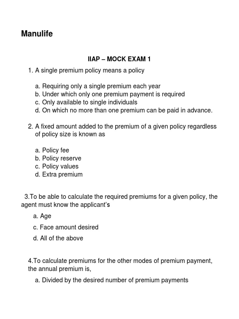 Manu Life | PDF | Life Insurance | Insurance Policy