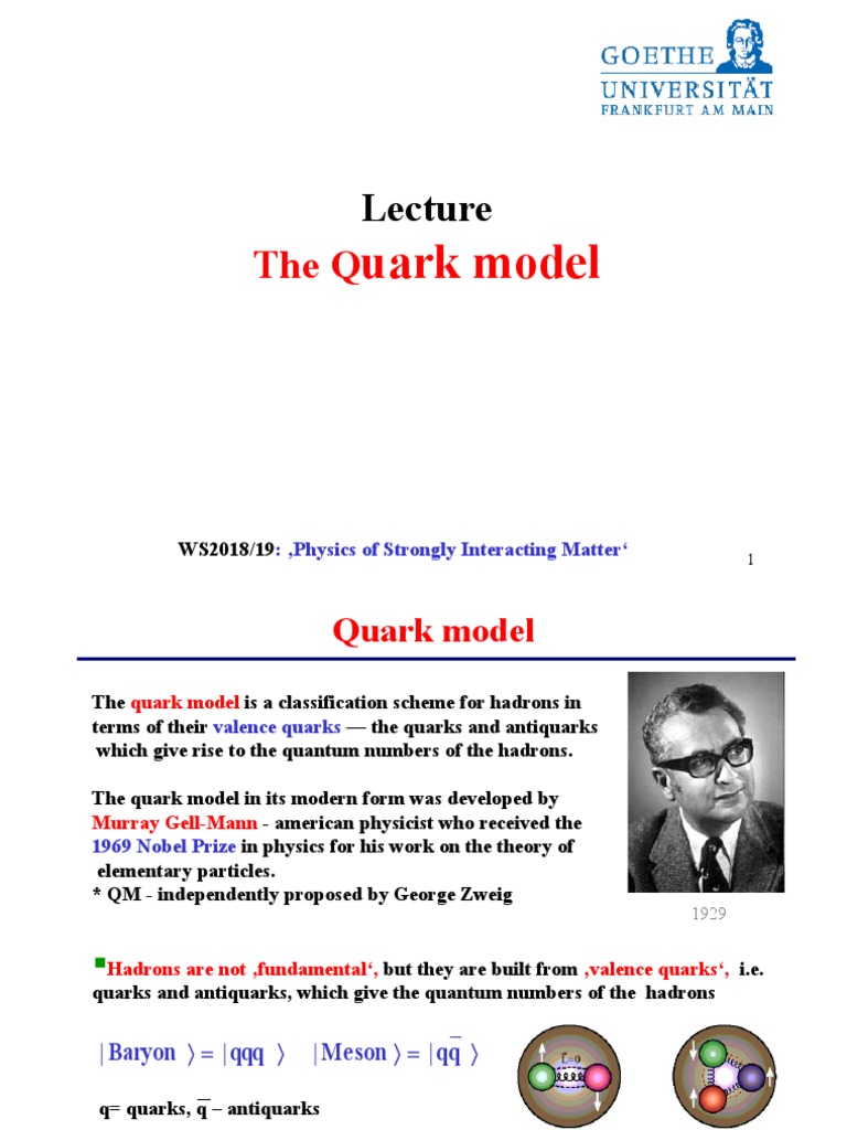 The Q: Uark Model | PDF | Quark | Hadron