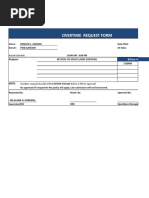 Overtime Work Hours Submission Form | PDF