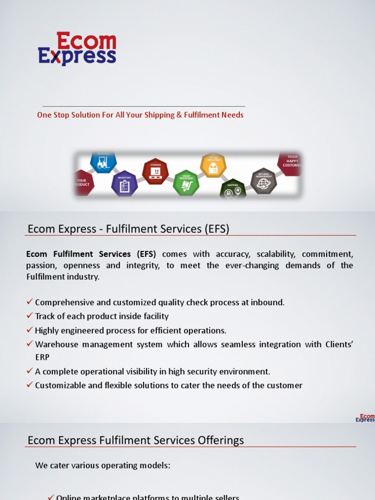 EFS - Ecom Fulfillment Services | PDF | Warehouse | Business Economics